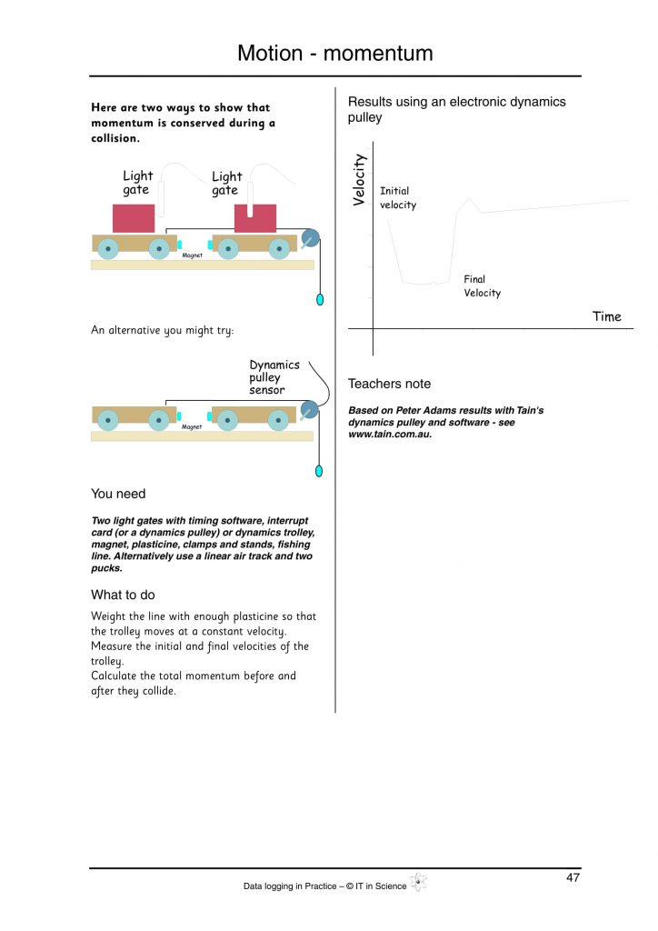 motion - momentum - Roger Frost: science, sensors and automation