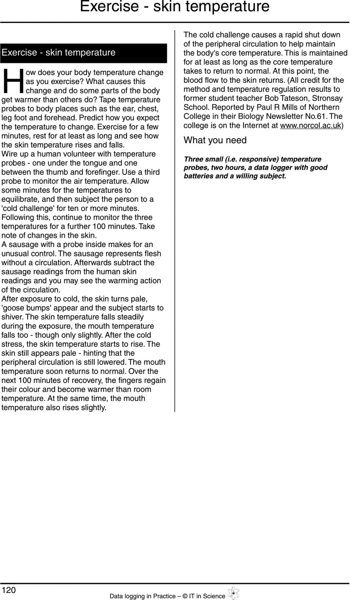 Exercise Pulse Breathing Temperature Roger Frost Science Sensors And Automation