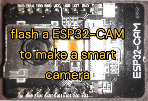 flash a ESP32-CAM to make a smart camera - Roger Frost's home automation